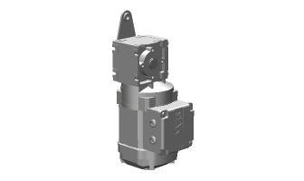 SEW-Eurodrive WA10/T DRN63MS4 SPIROPLAN W-Series Right-Angle Gearmotor ...